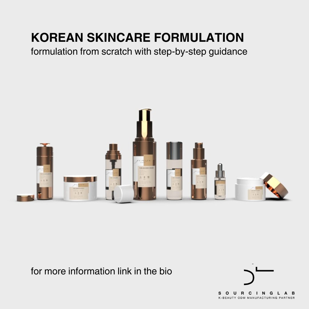 KOREAN SKINCARE FORMULATION WITH SOURCINGLAB