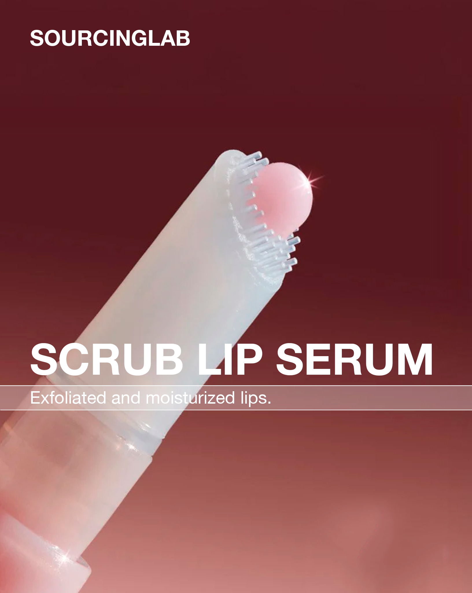 Manufacturing Asian Beauty Scrub Lip Serum with SourcingLab