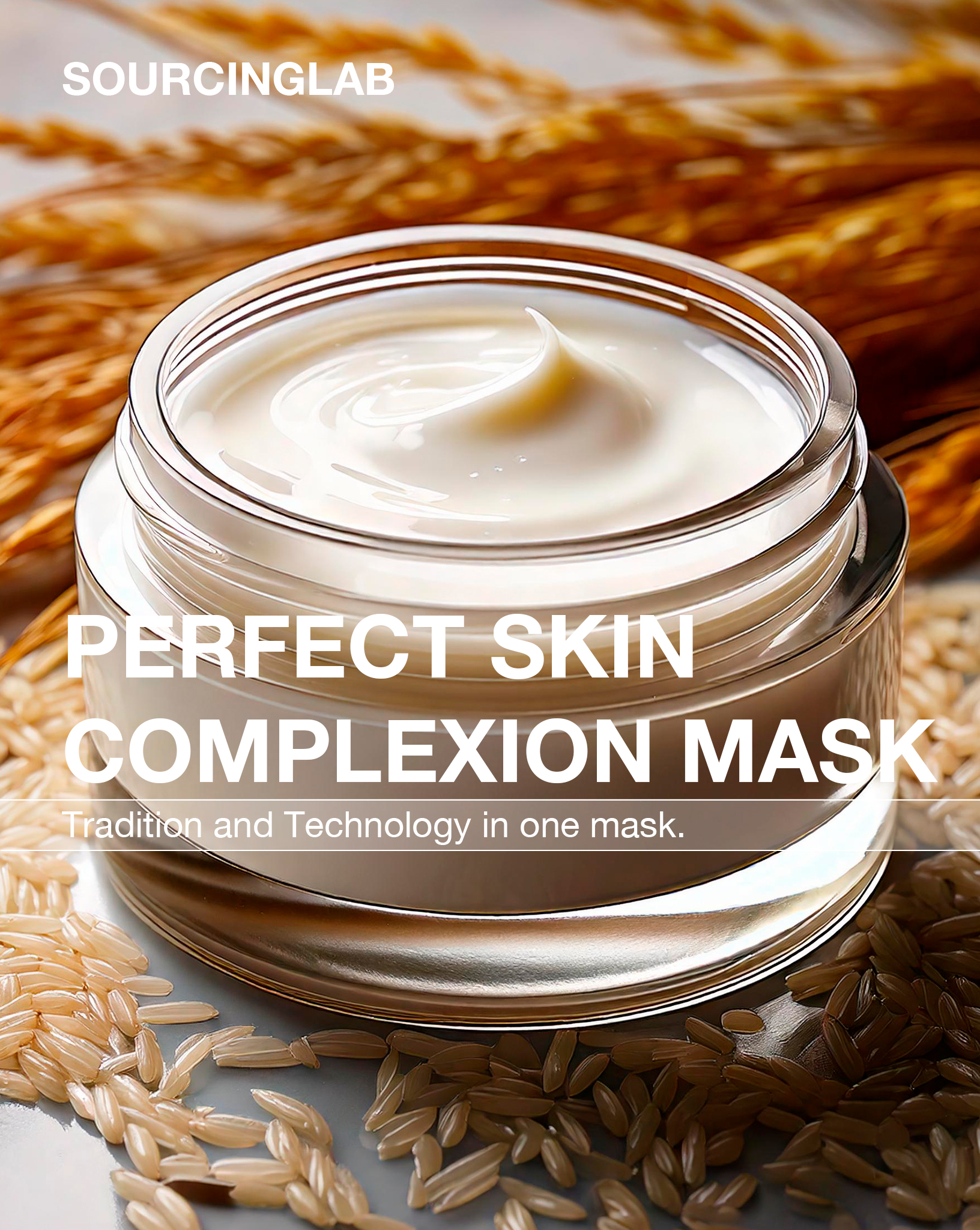 Perfect Skin Mask Made with Skincare Manufacturer SourcingLab